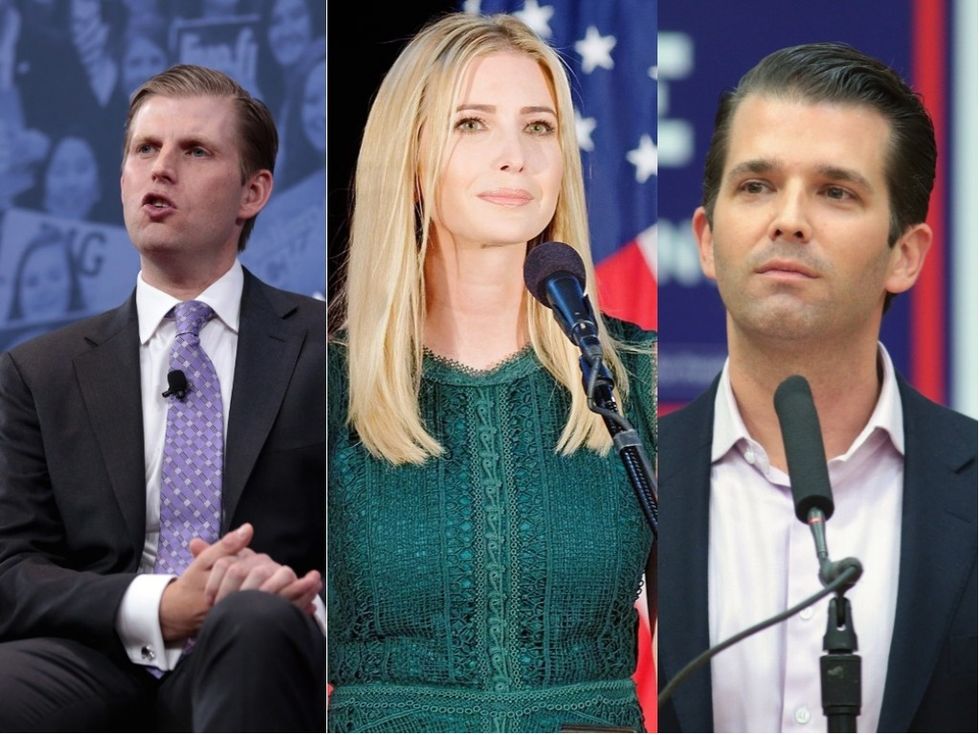 MSNBC's Rachel Maddow Points Out that Trump's Eldest 3 Kids Are at ...