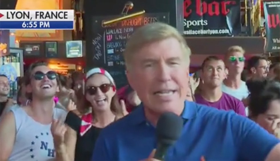 Sports bar patrons in France ruin Fox News segment by loudly chanting ...