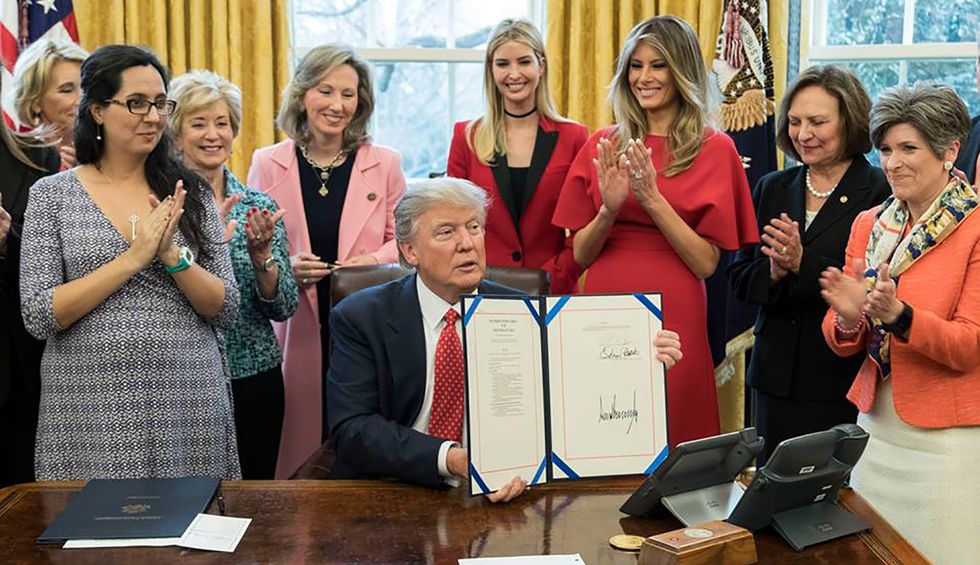 Women in Donald Trump’s White House earn 69 cents for every $1 paid to ...