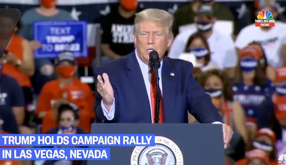 Trump leads Nevada rally-goers in chant to ‘lock-up’ Barack Obama: ‘Let ...