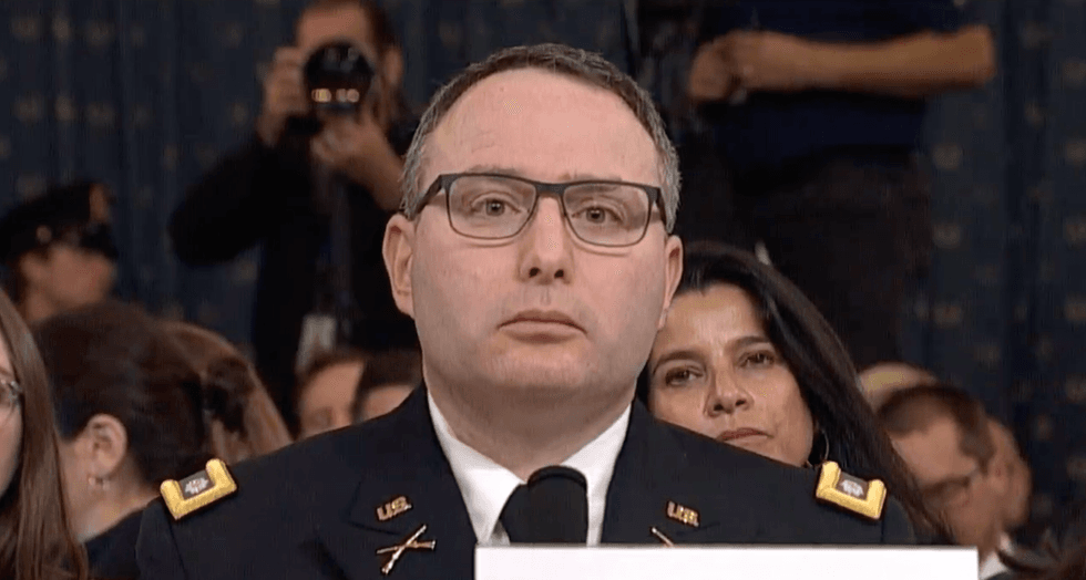 Alexander Vindman — a key impeachment witness — was just 'escorted out ...