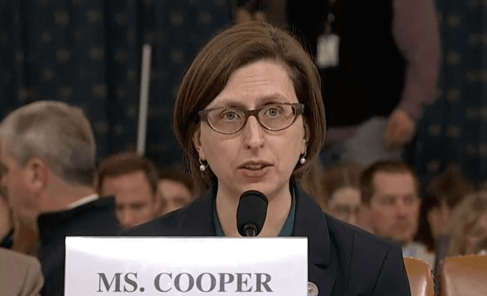 Laura Cooper's opening statement in impeachment hearing blows up ...